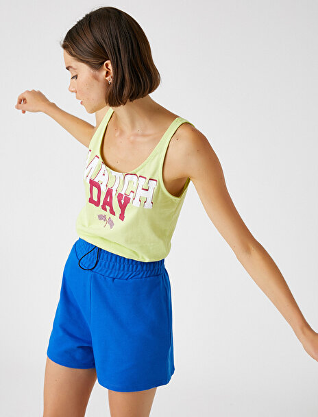 Koton Ole Genç Kız Yazı Baskılı Kolsuz  Atlet