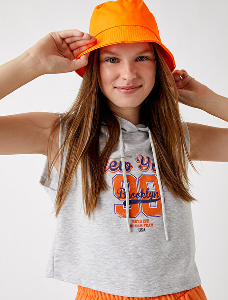 Koton Ole Genç Kız Kapüşonlu Body Pamuklu Sıfır Kol Koton Ole Genç Kız Kapüşonlu Body Pamuklu Sıfır Kol