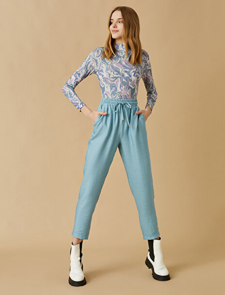 Koton Ole Genç Kız Belden Bağlamalı Pantolon