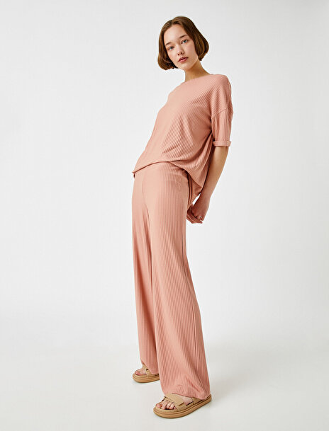 Koton Kadın Fitilli Pantolon Geniş Paça