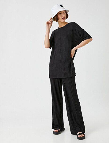 Koton Kadın Fitilli Pantolon Geniş Paça