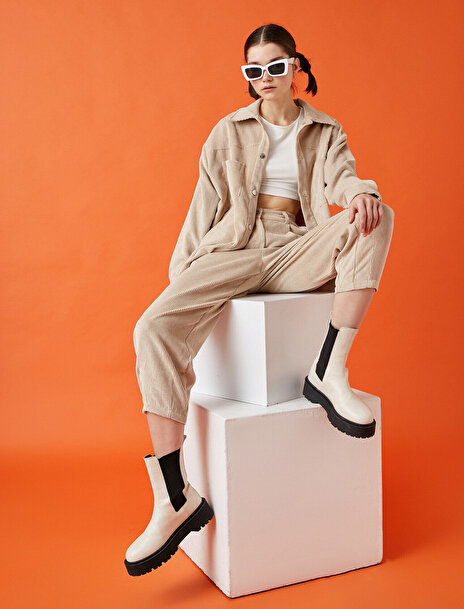 Koton Kadın Fitilli Kadife Pantolon