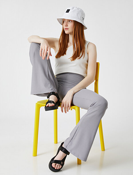 Koton Kadın Fitilli Pantolon Geniş Paça