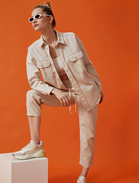 Koton Ole Genç Kız Cigarette Pantolon Pamuklu