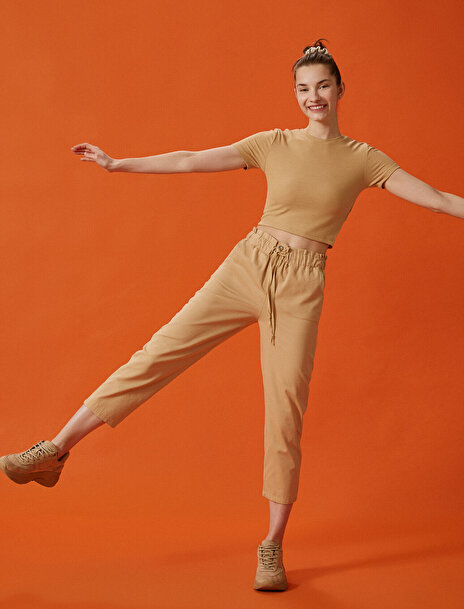 Koton Ole Genç Kız Cigarette Pantolon Pamuklu