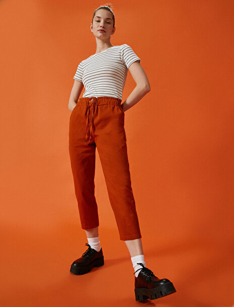 Koton Ole Genç Kız Cigarette Pantolon Pamuklu