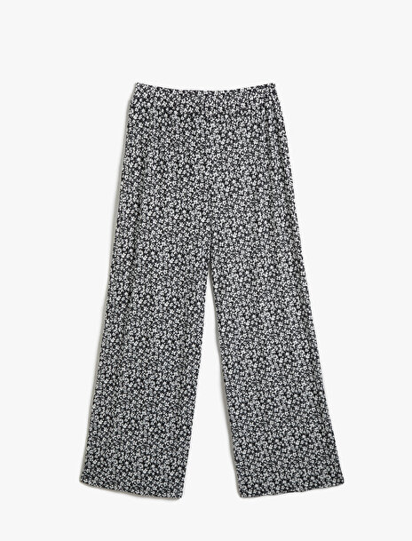 Koton Ole Genç Kız Çiçekli Pantolon Geniş Paça