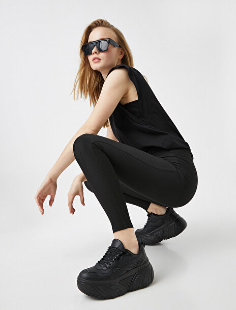 Koton Ole Genç Kız Düz Renk Tayt