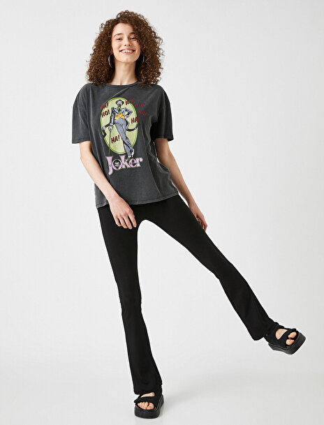 Koton Ole Genç Kız Fitilli Pantolon Geniş Paça