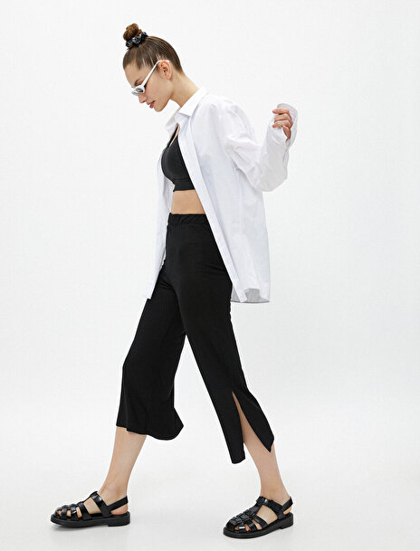 Koton Ole Genç Kız Yırtmaçlı Pantolon Kısa