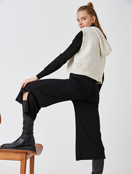 Koton Ole Genç Kız Bol Paça Pantolon Crop