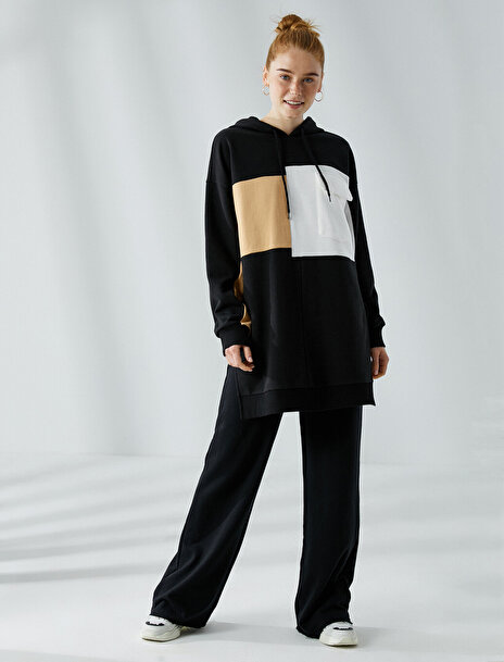 Koton Ole Genç Kız Geniş Paça Eşofman Altı Pamuklu