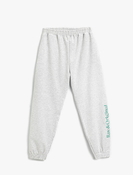 Koton Kadın Beli Lastikli Baskılı Jogger Eşofman Altı