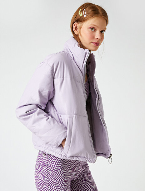 Koton Kadın Fermuarlı Şişme Ceket