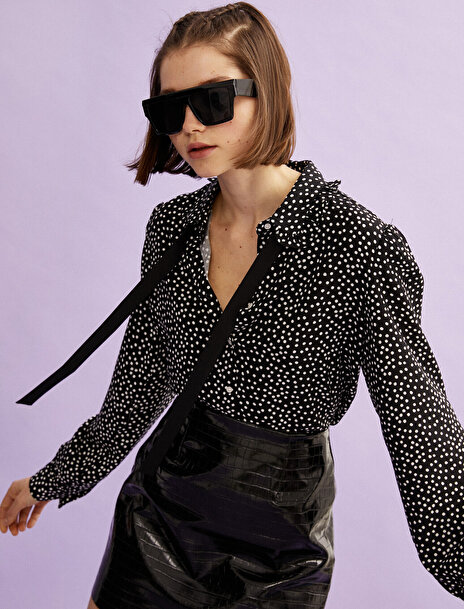 Koton Kadın Puantiyeli Gömlek