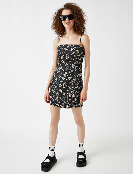 Koton Ole Genç Kız Çiçekli Yazlık Elbise Mini Koton Ole Genç Kız Çiçekli Yazlık Elbise Mini