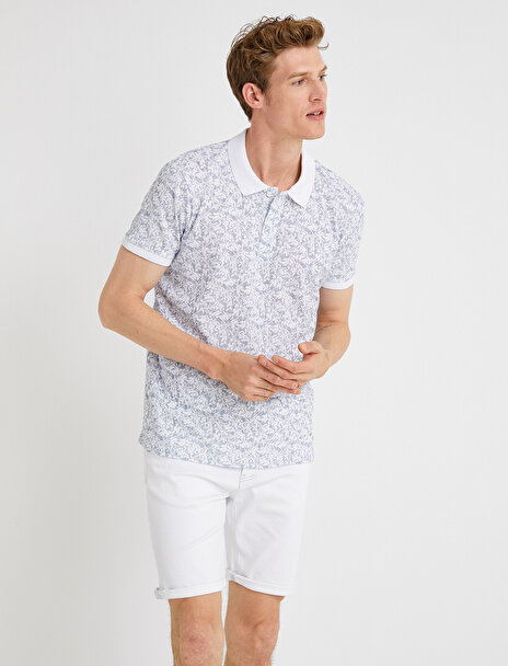 Koton Erkek Polo Yaka Tişört Pamuklu Kısa Kollu Desenli Slim Fit Koton Erkek Polo Yaka Tişört Pamuklu Kısa Kollu Desenli Slim Fit