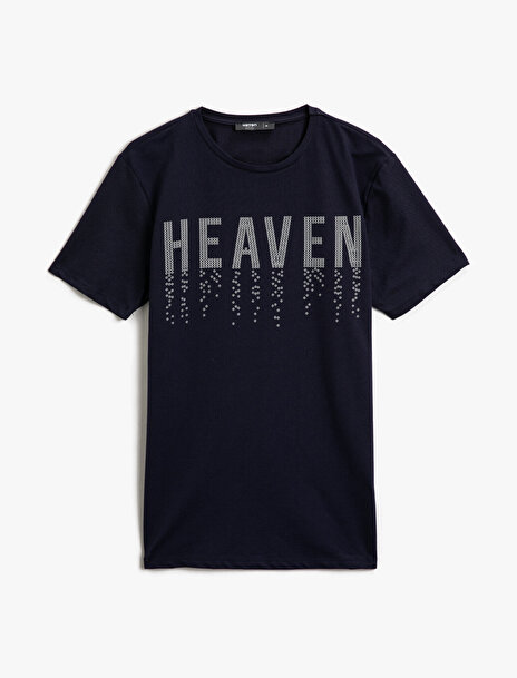 Koton Erkek Yazılı Baskılı Tişört Kısa Kollu Pamuklu