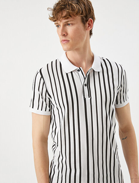 Koton Erkek Polo Yaka Tişört Pamuklu