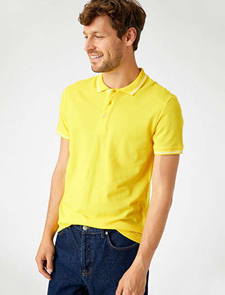 Koton Erkek Polo Yaka Tişört Kısa Kollu Pamuklu