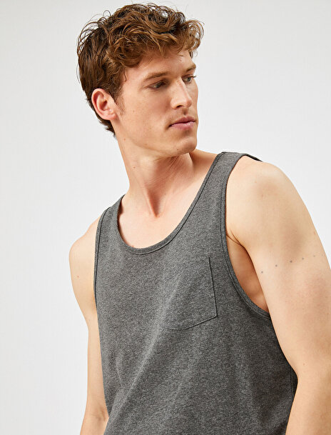 Koton Erkek Cepli Atlet Pamuklu