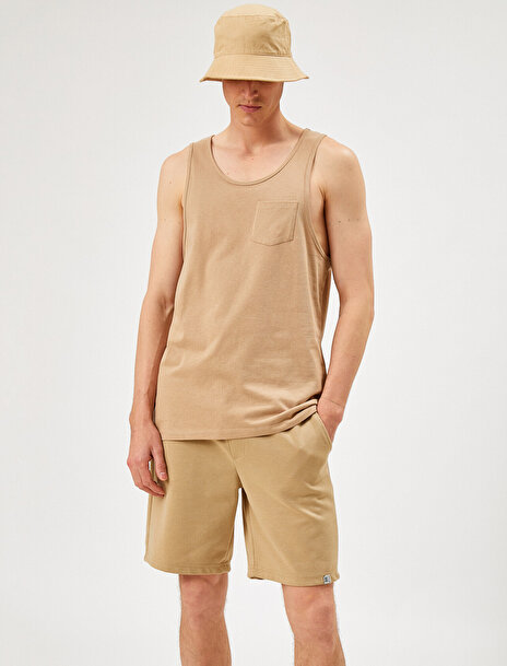 Koton Erkek Cepli Atlet Pamuklu