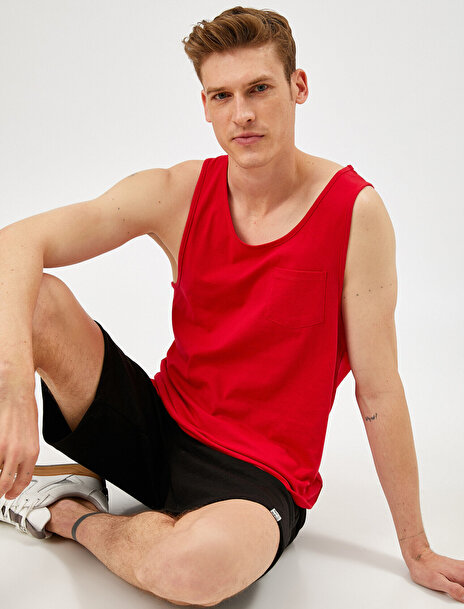 Koton Erkek Cepli Atlet Pamuklu