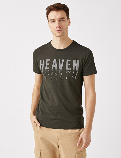 Koton Erkek Yazılı Baskılı Tişört Kısa Kollu Pamuklu