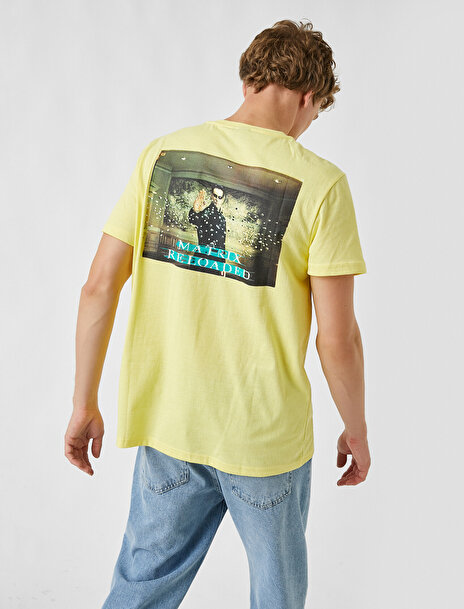 Koton Erkek Matrix Tişört Lisanslı Baskılı