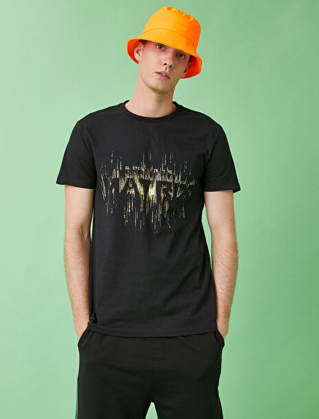 Koton Erkek Matrix Tişört Lisanslı Pamuklu Koton Erkek Matrix Tişört Lisanslı Pamuklu