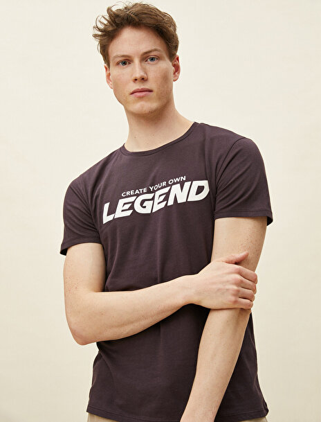 Koton Erkek Yazılı Baskılı Tişört Kısa Kollu Bisiklet Yaka Pamuk Koton Erkek Yazılı Baskılı Tişört Kısa Kollu Bisiklet Yaka Pamuk