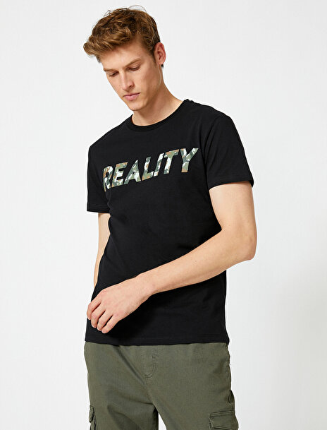 Koton Erkek Slim Fit Tişört Bisiklet Yaka Pamuklu