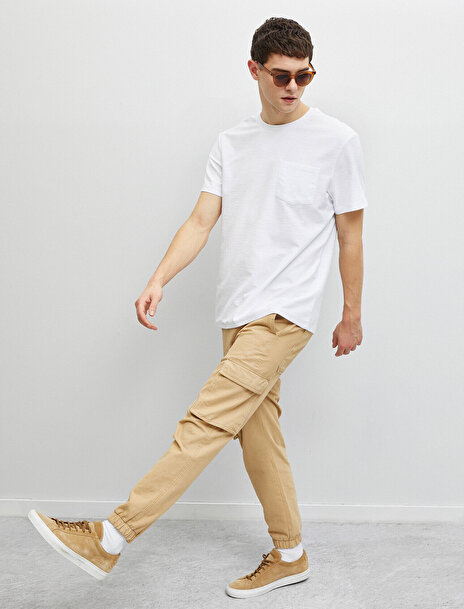 Koton Erkek Pamuklu Basic Kısa Kolu Bisiklet Yaka Tişört