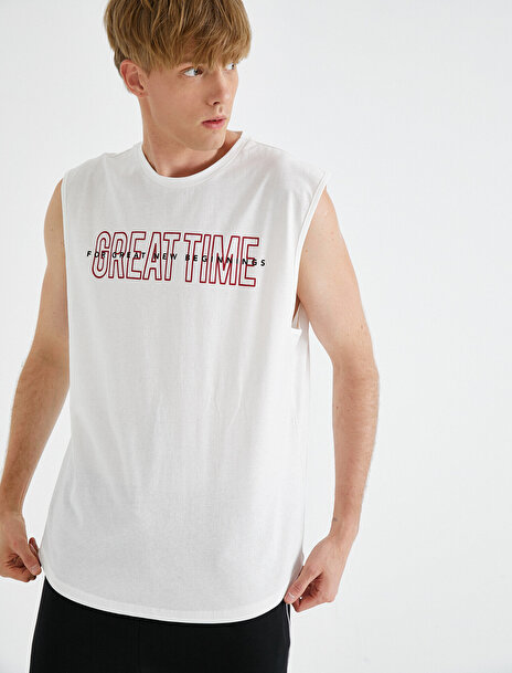 Koton Erkek Sloganlı Atlet