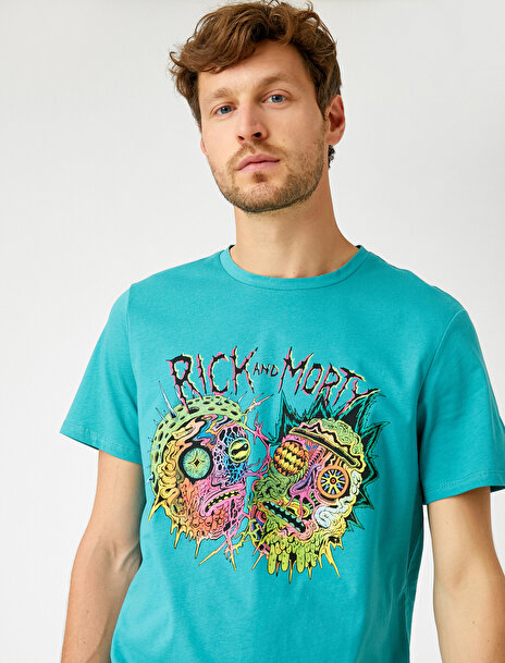 Koton Erkek Rick and Morty Tişört Lisanslı Pamuklu Koton Erkek Rick and Morty Tişört Lisanslı Pamuklu