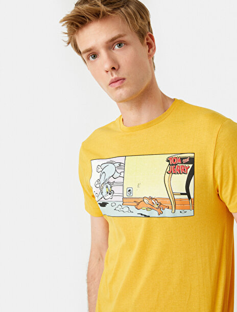 Koton Erkek Tom ve Jerry Tişört Lisanslı Pamuklu