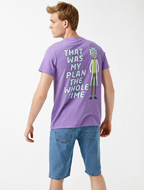 Koton Erkek Rick and Morty Tişört Lisanslı Baskılı