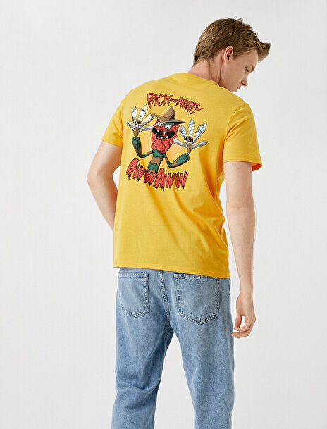 Koton Erkek Rick and Morty Tişört Lisanslı Baskılı
