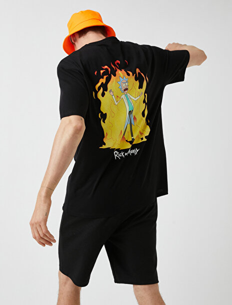 Koton Erkek Rick and Morty Tişört Baskılı Lisanslı Pamuklu Koton Erkek Rick and Morty Tişört Baskılı Lisanslı Pamuklu