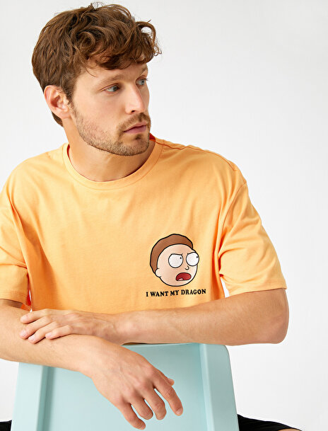 Koton Erkek Rick and Morty Tişört Lisanslı Pamuklu Oversize Koton Erkek Rick and Morty Tişört Lisanslı Pamuklu Oversize