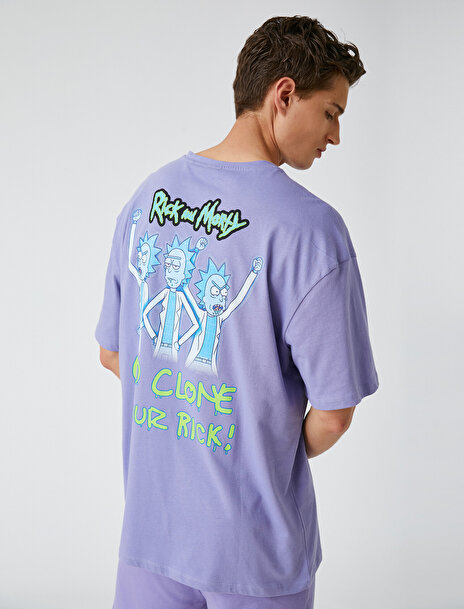 Koton Erkek Rick and Morty Oversize Tişört Lisanslı Baskılı Koton Erkek Rick and Morty Oversize Tişört Lisanslı Baskılı