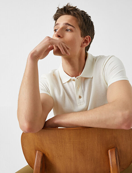 Koton Erkek Polo Yaka Tişört Kısa Kollu Pamuklu