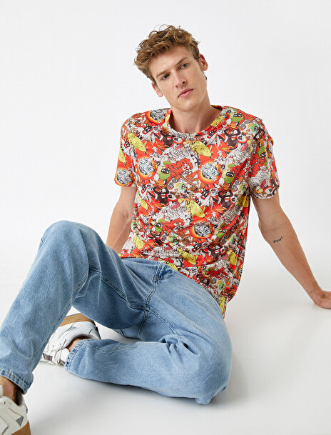 Koton Erkek Warner Bros Tişört Lisanslı Baskılı