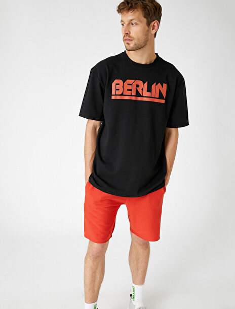 Koton Erkek Baskılı Tişört Bisiklet Yaka Kısa Kollu Pamuklu Oversize Koton Erkek Baskılı Tişört Bisiklet Yaka Kısa Kollu Pamuklu Oversize