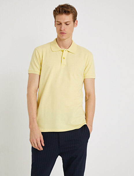 Koton Erkek Polo Yaka Tişört Kısa Kollu Basic Pamuklu