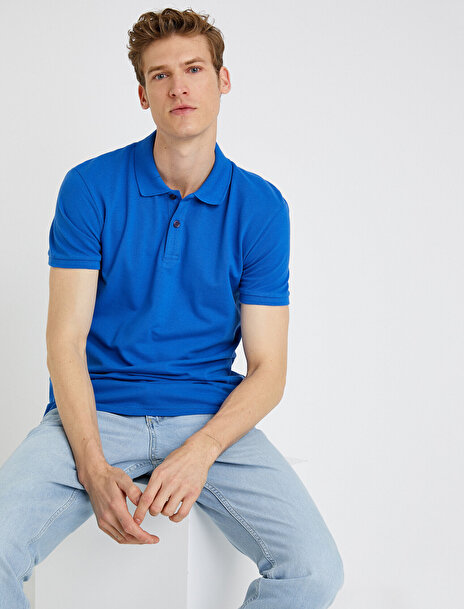 Koton Erkek Polo Yaka Tişört Kısa Kollu Basic Pamuklu