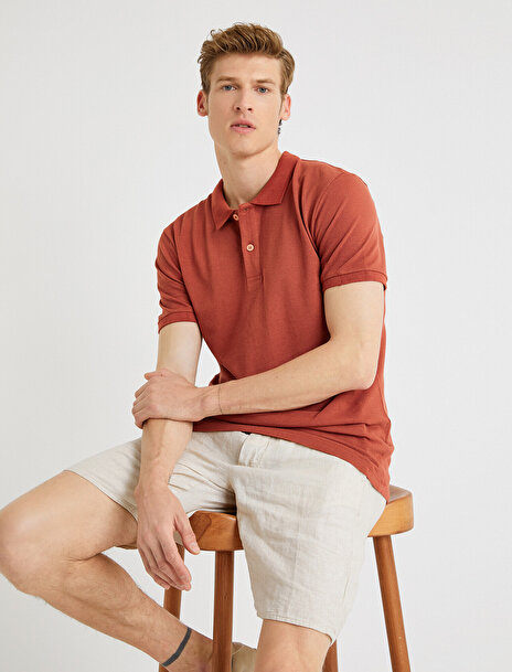 Koton Erkek Polo Yaka Tişört Kısa Kollu Basic Pamuklu