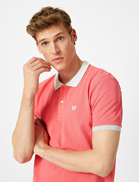 Koton Erkek Polo Yaka Tişört Pamuklu