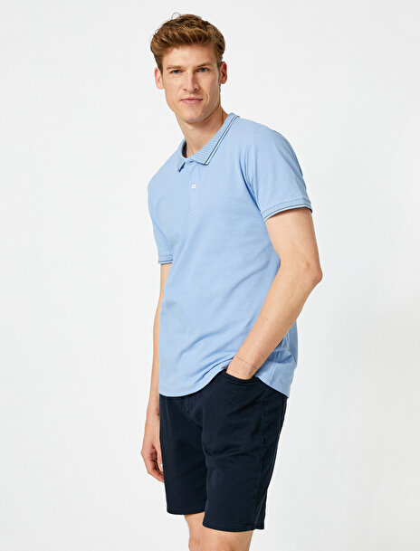 Koton Erkek Polo Yaka Tişört Pamuklu