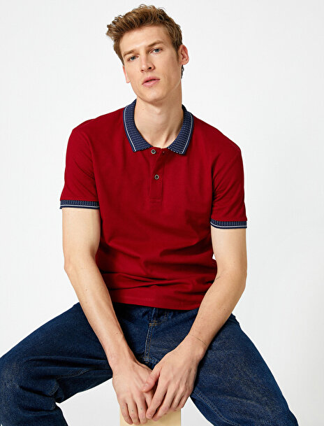 Koton Erkek Polo Yaka Tişört Pamuklu